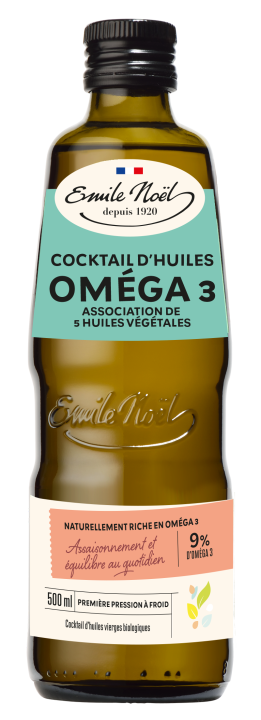 Huile vierge Oméga 3 bio - 500ml | Produit bio | Léopold