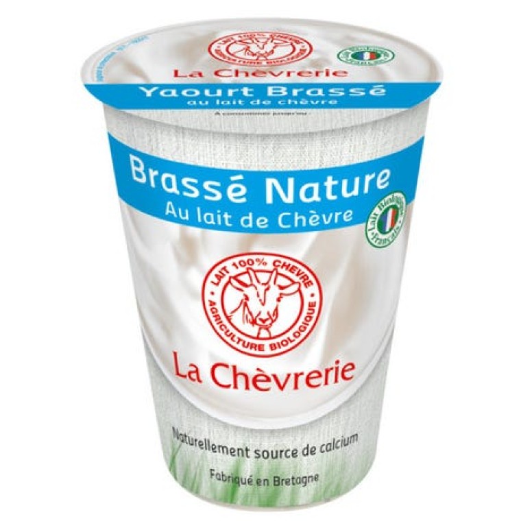 Yaourt brassé de Chèvre nature 400gr | Produit bio | Léopold