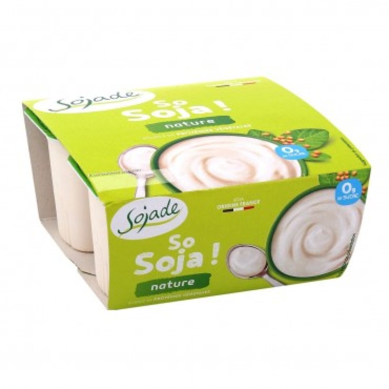 Yaourt de soja nature 4 x 100gr | Produit bio | Léopold