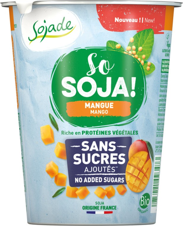 Yaourt de soja Mangue 400gr | Produit bio | Léopold