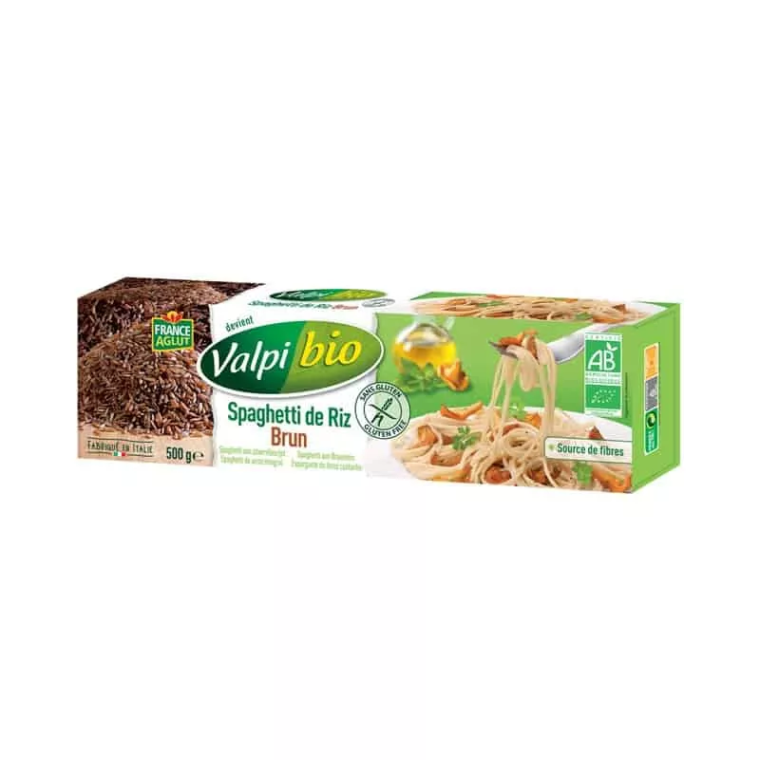 Spaghettis de riz brun 500g | Produit bio | Léopold